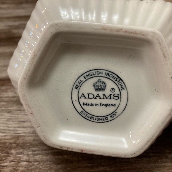 Adams | Dining | Vintage Adams Real English Ironstone White Hexagon ...